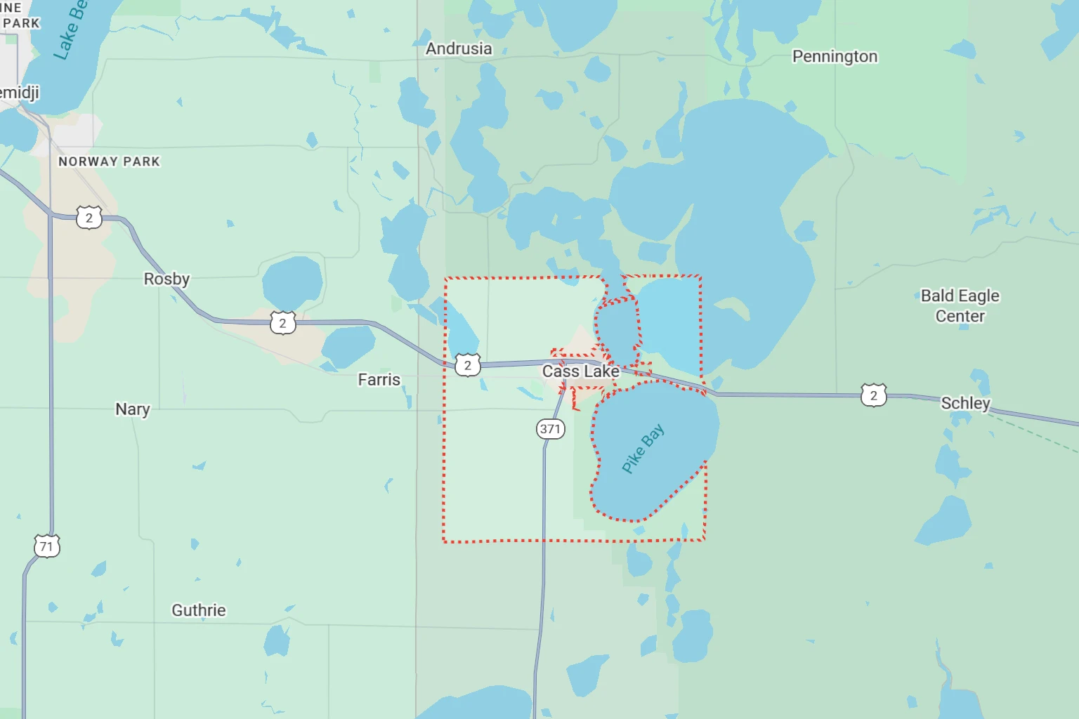 Pike Bay Township MN Fishing Guide | Cass Lake Chain Trips