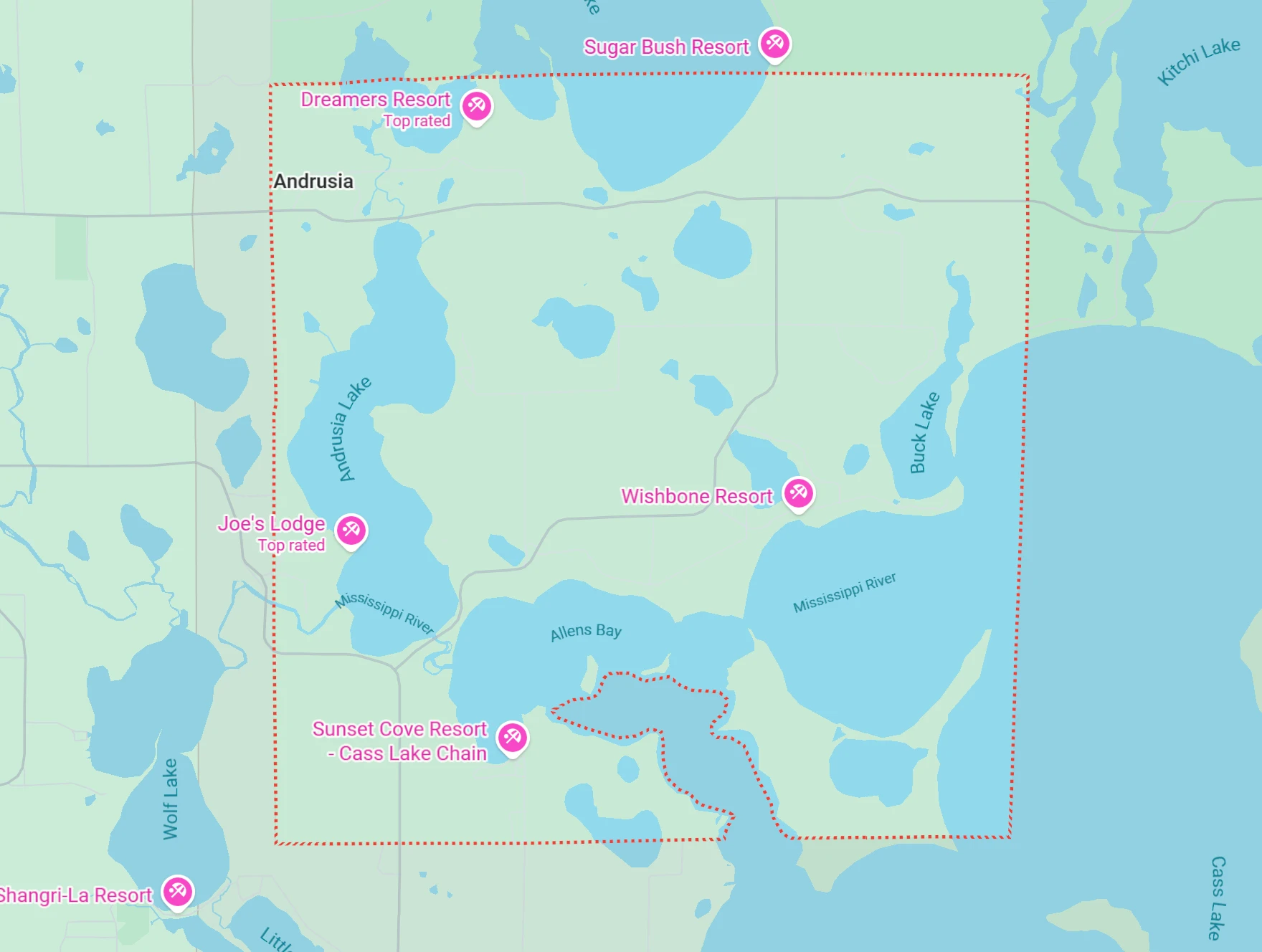 Ten Lake Township MN Fishing Guide-Cass Lake Chain & Pike Bay